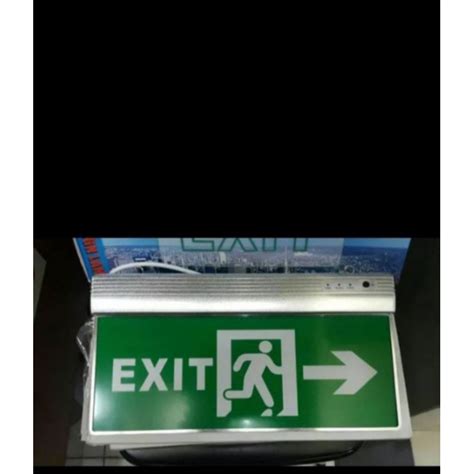 Jual Lampu Exit Led Arcylic Lampu Emergency Exit Led Lampu Darurat Led Emergenci Lamp Shopee