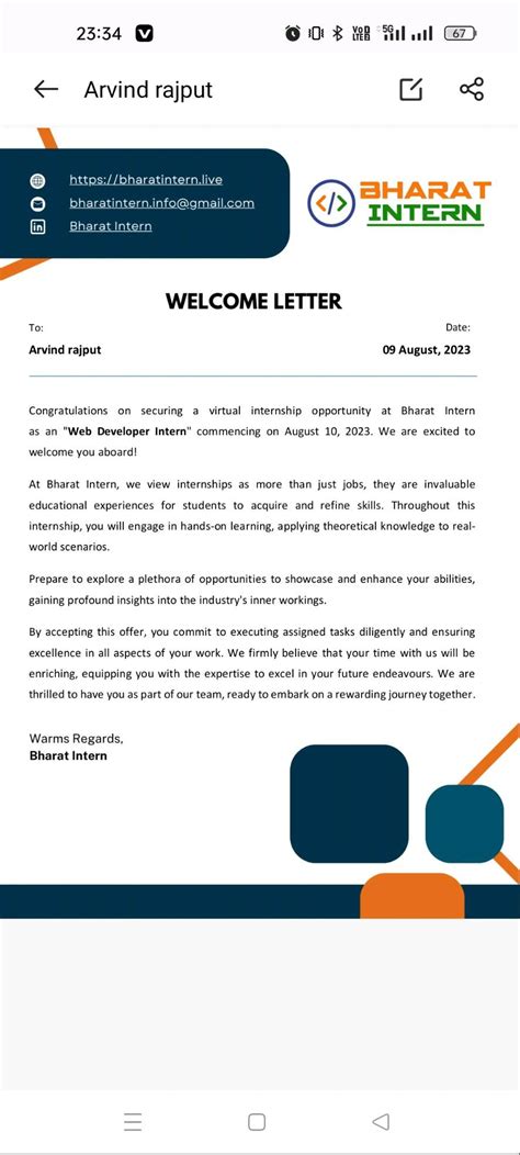 Arvind Ansh Rajput On Linkedin Bharatintern Bharatintern Bharatintern Webdevelopment