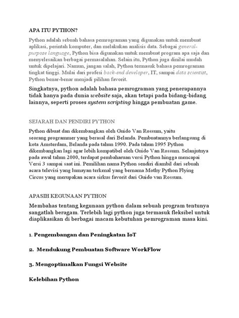 Apa Itu Python Pdf