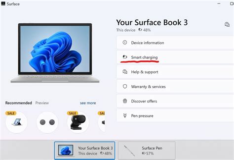 Sb3 Smart Charging Menu Finally Shows In Latest Surface App R Surface