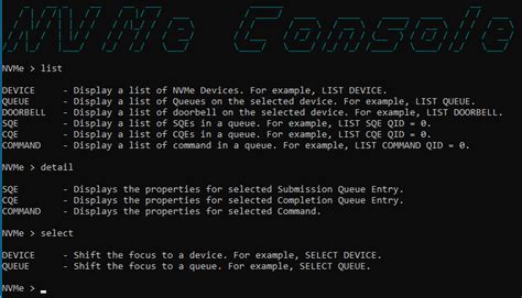 NVMe Console NVMe Windows CLI Tool Lalla Soft
