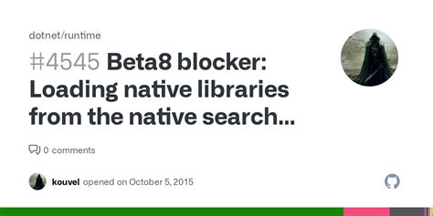 Beta8 Blocker Loading Native Libraries From The Native Search Paths Is Not Working Outside