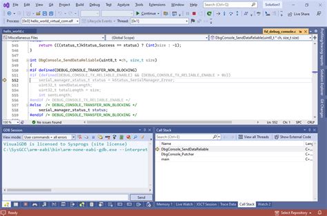 Debugging External Projects With Embedded Quick Debug Visualgdb Tutorials