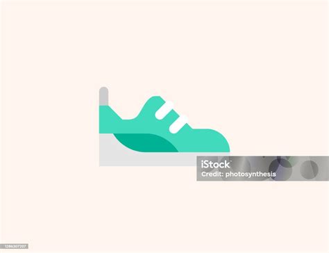 굽 벡터 아이콘을 실행합니다 고립 된 운동화 스포츠 신발 플랫 컬러 기호 가득 찬에 대한 스톡 벡터 아트 및 기타 이미지 가득 찬 강사 건강한 생활방식 Istock