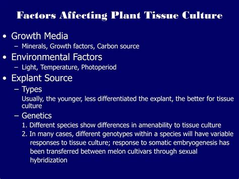 Ppt Plant Tissue Culture Powerpoint Presentation Free Download Id