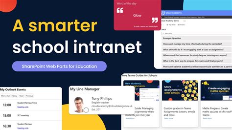 Sharepoint Web Parts For Schools From Cloud Design Box