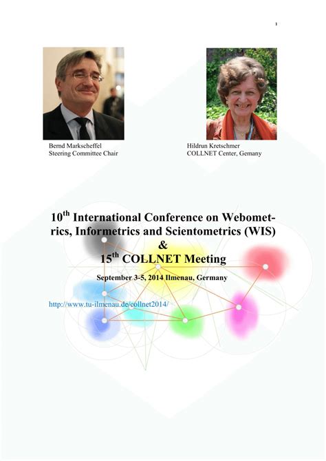 Pdf Report Of The 10th International Conference On Webometrics Informetrics And