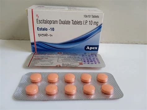 Escitalopram Oxalate Tablets 10 Mg At ₹ 86 25 Strip In Ahmedabad Id 2850944735797