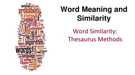 Ppt Word Meaning And Similarity Powerpoint Presentation Free Download Id 2384207