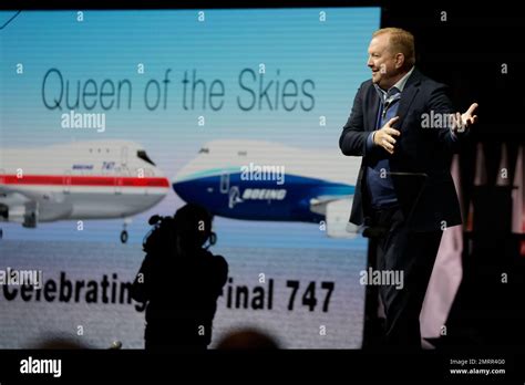 Boeing Commercial Airplanes Ceo Stan Deal Speaks On Stage During A