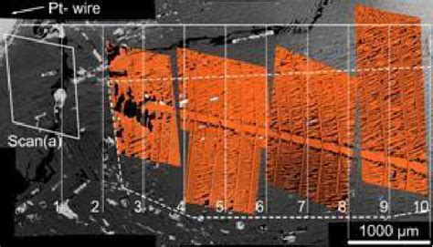 Ebsd Pattern Of Dendrite Of Fresnoite Cut Parallel To The C Axis Main