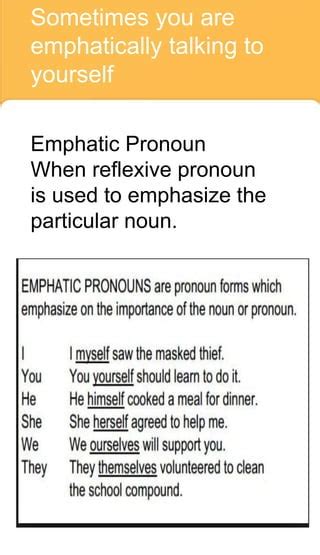 Emphatic Pronoun In Emphatic Pronoun Examples Pronoun 52 Off