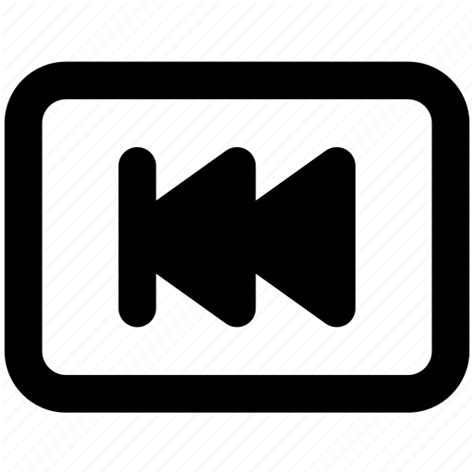Skip Backward Btn Previous Rewind Multimedia Icon Download On