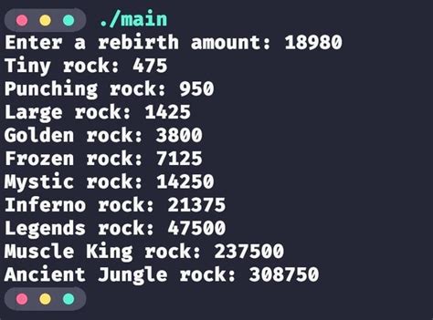 Github Mcantcode Exp Calculator A Script That Calculates A Rebirth Amount To Determine The