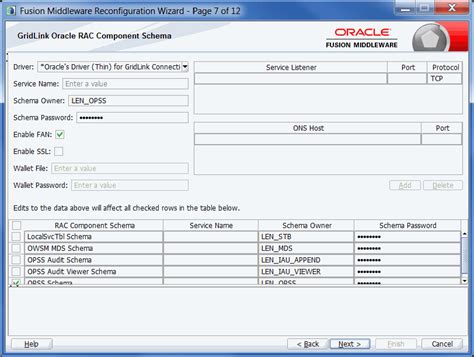5 reconfiguration wizard screens
