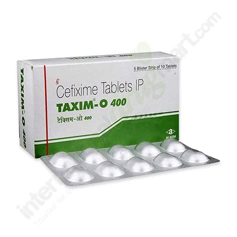 Buy Cefixime 400mg Tablets Online Idm