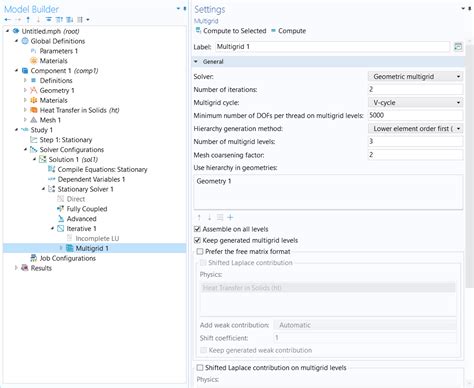 Manually Setting Up The Geometric Multigrid Solver
