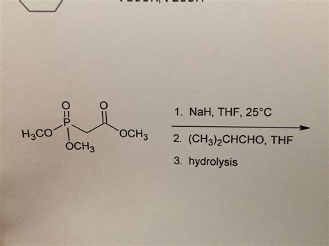Solved H Co Och 1 Nah Thf 25°c Och 2 Ch3 2chcho Thf 3