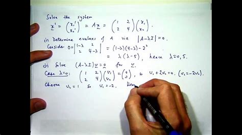 How To Solve Systems Of Differential Equations Youtube