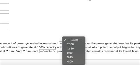 Solved Solar Panel Power Output The Graph Of The Function F Chegg Com