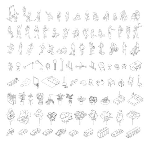 Vector Trees And Plants Perfect For Plans And Renderings