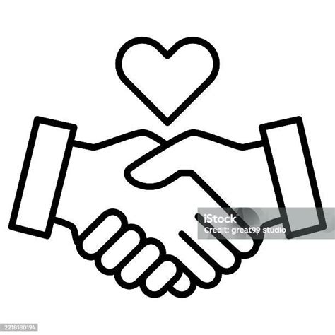 사랑 아이콘과 악수 자선 단체 및 기부 아이콘입니다 기금 모금 인류애 자선 연민 도움 사랑 보살핌의 아이콘 상징 벡터 일러스트 레이 션 기금 모금에 대한 스톡 벡터 아트 및