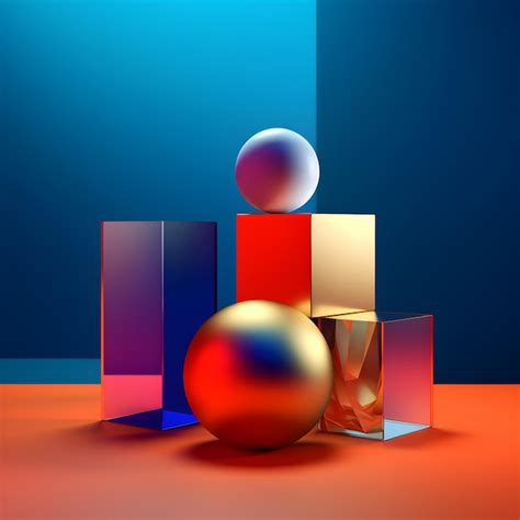 Premium Photo A Group Of Different Colored Objects