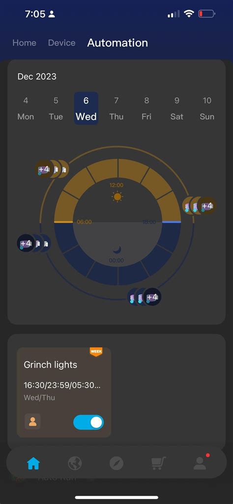 automating different modes for each day r govee
