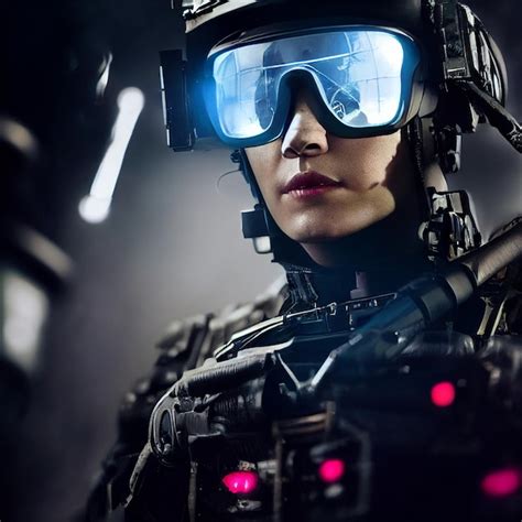 Premium Photo Special Force Woman Portrait