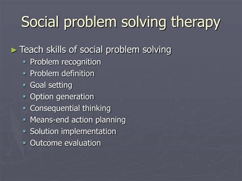 PPT Social Problem Solving Therapy PowerPoint Presentation Free Download ID