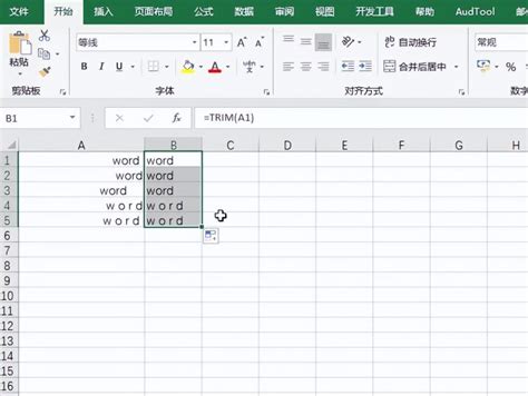 excel只删除开头和末尾空格，中间不管的2种操作 excel去掉cell第一个空格 保留其他空格 csdn博客