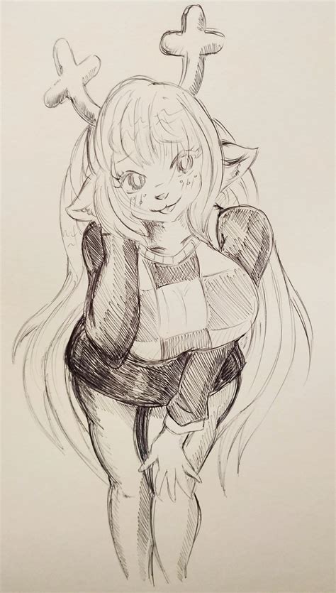 Deltarune Cute Busty Noelle Holiday By Pikapika212 On Deviantart