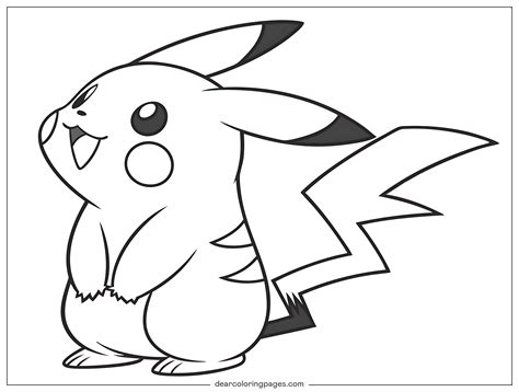 피카츄 색칠공부 41개의 무료 인쇄 가능한 생성 디자인