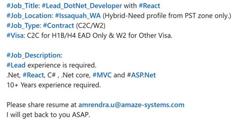 amrendra upadhyay on linkedin dotnet reactjs lead