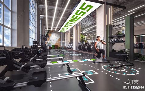 现代健身房3d模型下载【id1132260636】知末3d模型网
