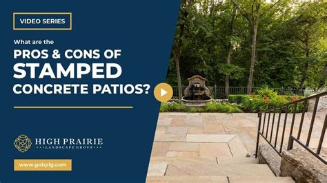 What Are The Pros And Cons Of Stamped Concrete Patios