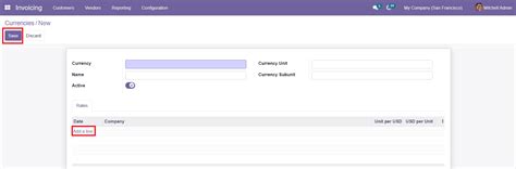 Odoo Currencies In Invoicing Odoo V Community Edition