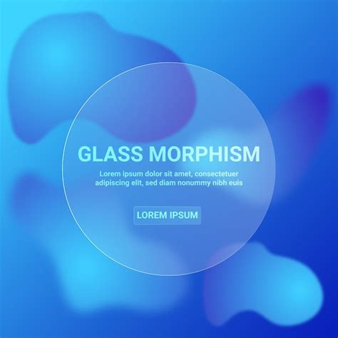 premium vector abstract gradient blurred glassmorphism effect background