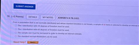 Solved 2 ﻿points Aswsbe14 8tb2022from A Population