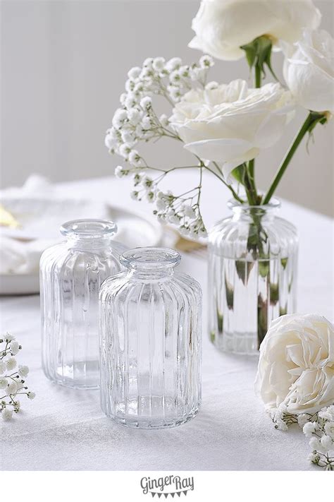 Clear Glass Bud Vases Ginger Ray Bud Vases Clear Glass Vase