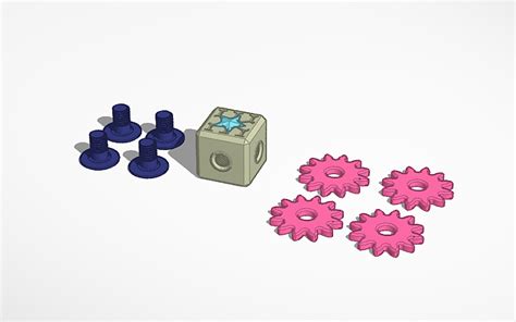 3d Design Gear Fidget Cube Tinkercad