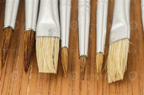 New Wooden Different Paintbrush Texture 16734918 Stock Photo At Vecteezy