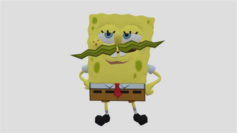 Tssm Spongebob Mustache Download Free 3d Model By Smf Features Developed From Cheryl Hill