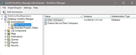 Adding Data Workspace Connections Using The Workflow Manager Administrator—arcmap Documentation