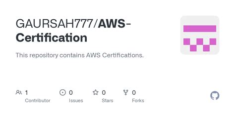 GitHub GAURSAH777 AWS Certification This Repository Contains AWS Certifications
