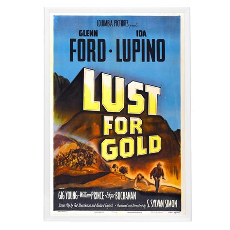 Lust For Gold 1949 Framed Movie Poster