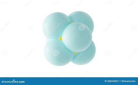 Sulfur Hexafluoride Molecule Sulphur Hexafluoride Molecular Structure Isolated 3d Model Van