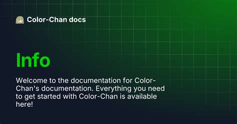 Info Color Chan Docs
