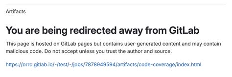 Directly Link To Report Artifacts When Using Gitlab Ci Christopher Orr